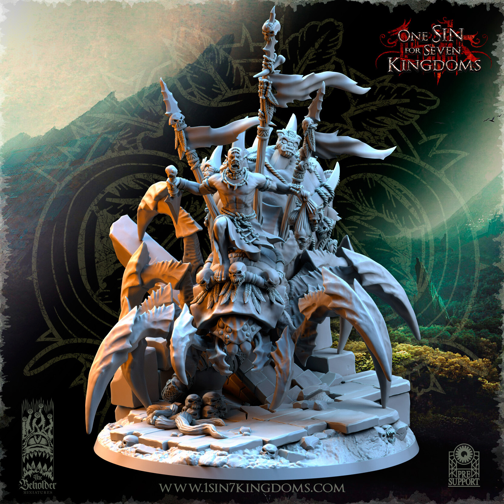 ArtStation - Salanaar Shaman Spider Rider