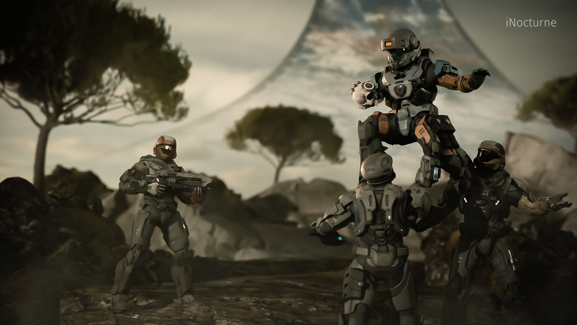 ArtStation - Play Ball - Halo Infinite Fan Art