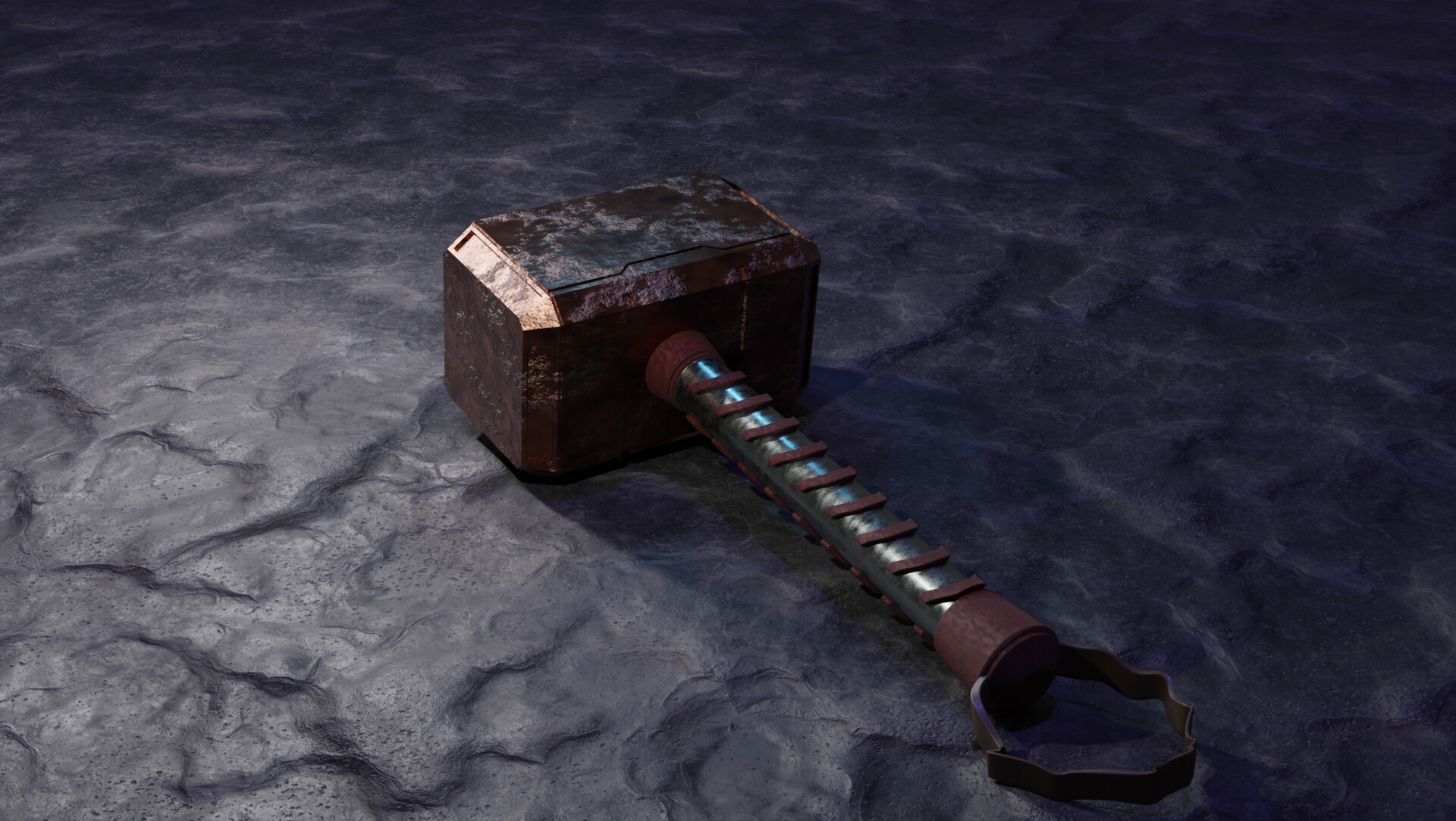ArtStation - Mjölnir, Old 3D Model - Low Poly