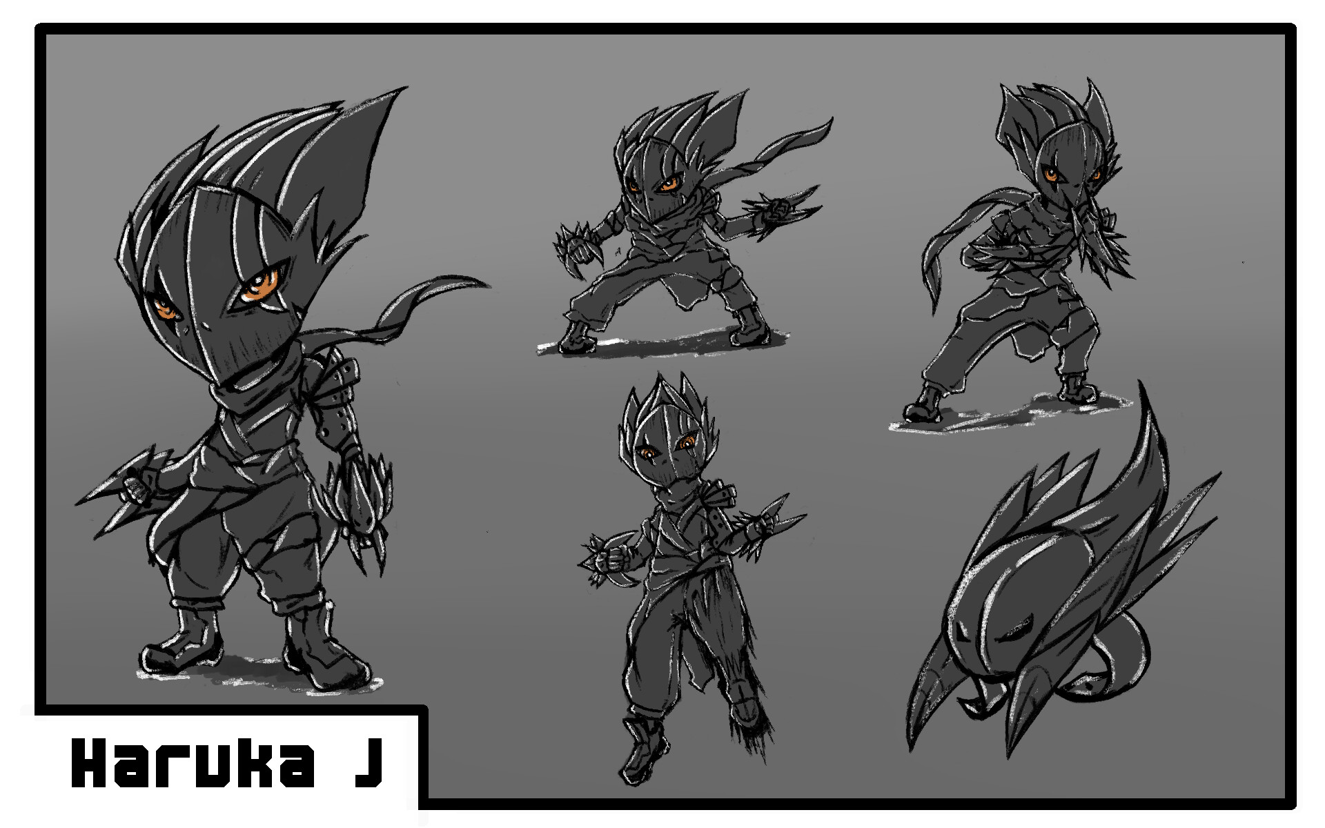 ArtStation - Character Concept - Masked Fighter