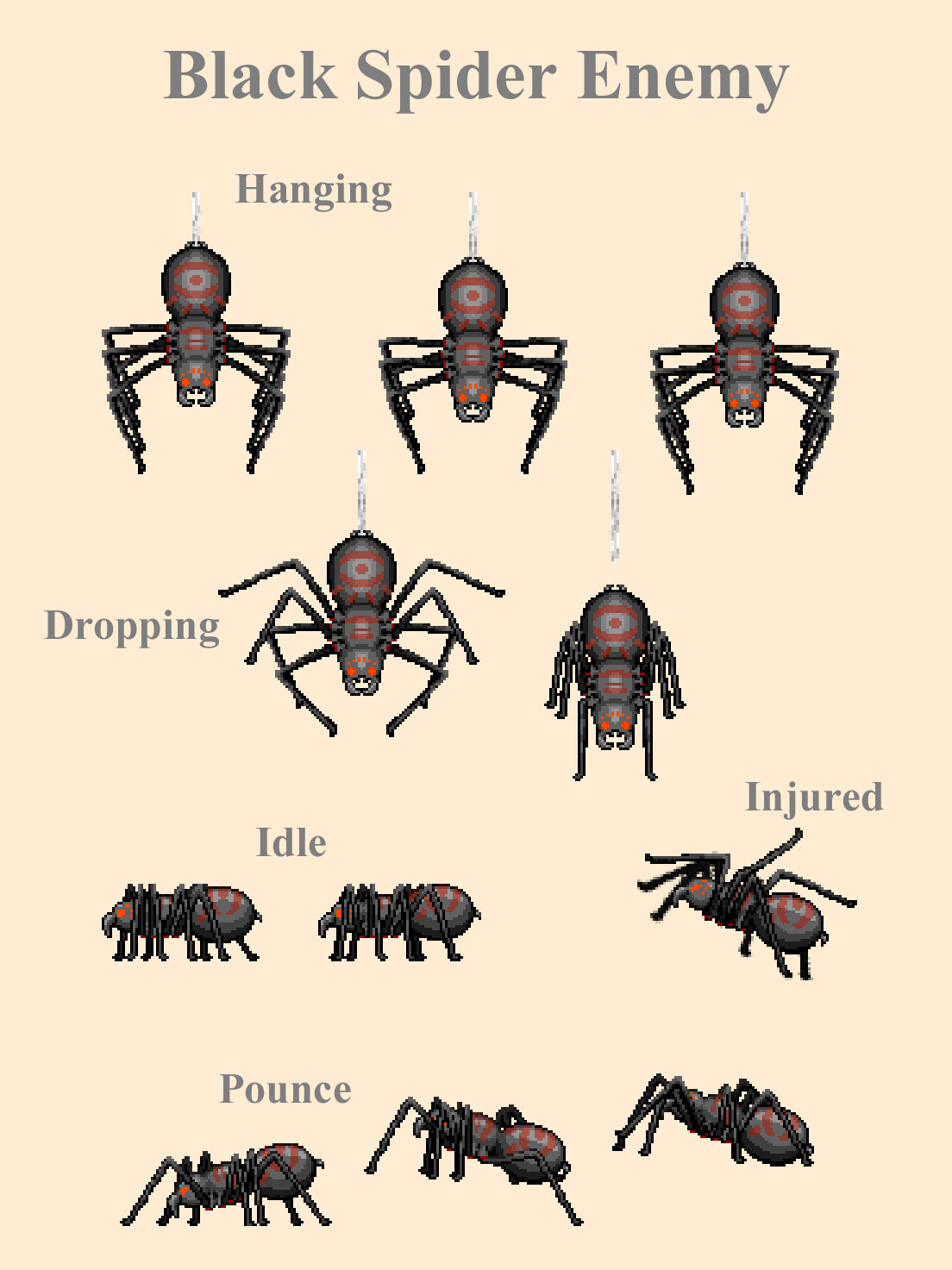 Enemy Sprites for Pixel Art RPG by Amy Wozny — ProUser.Me