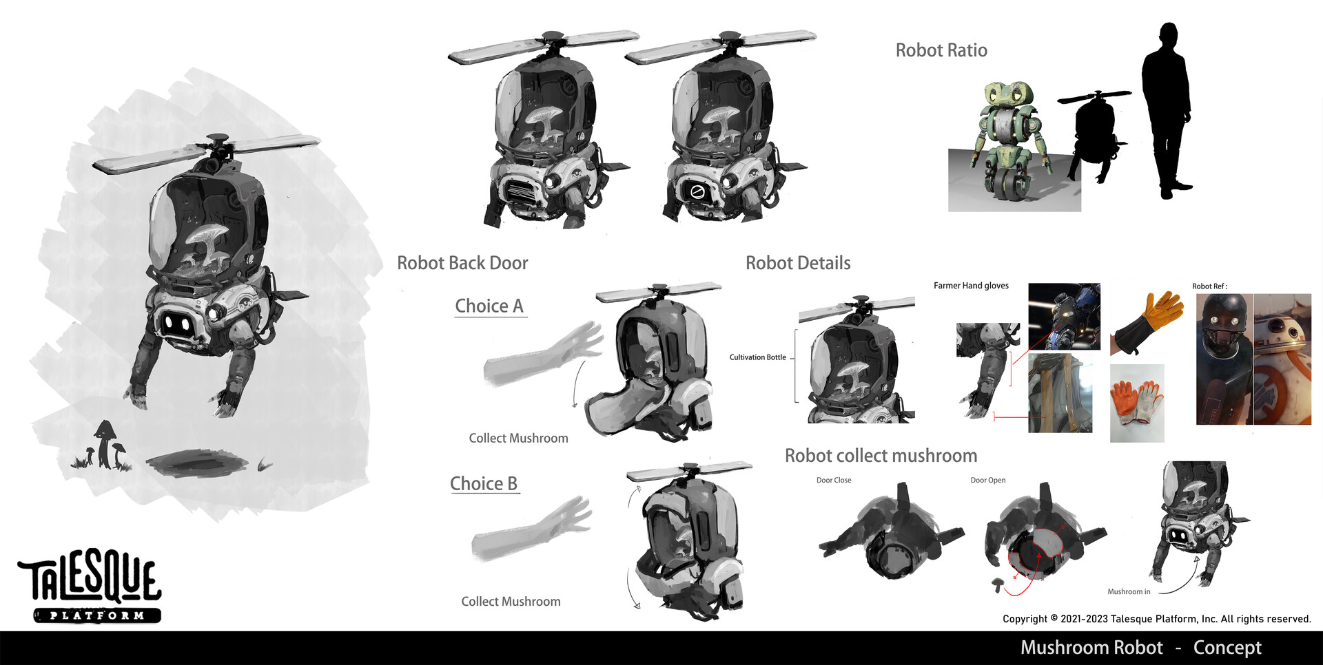 Lam Long Him - Talesque Platform - mushroom robot