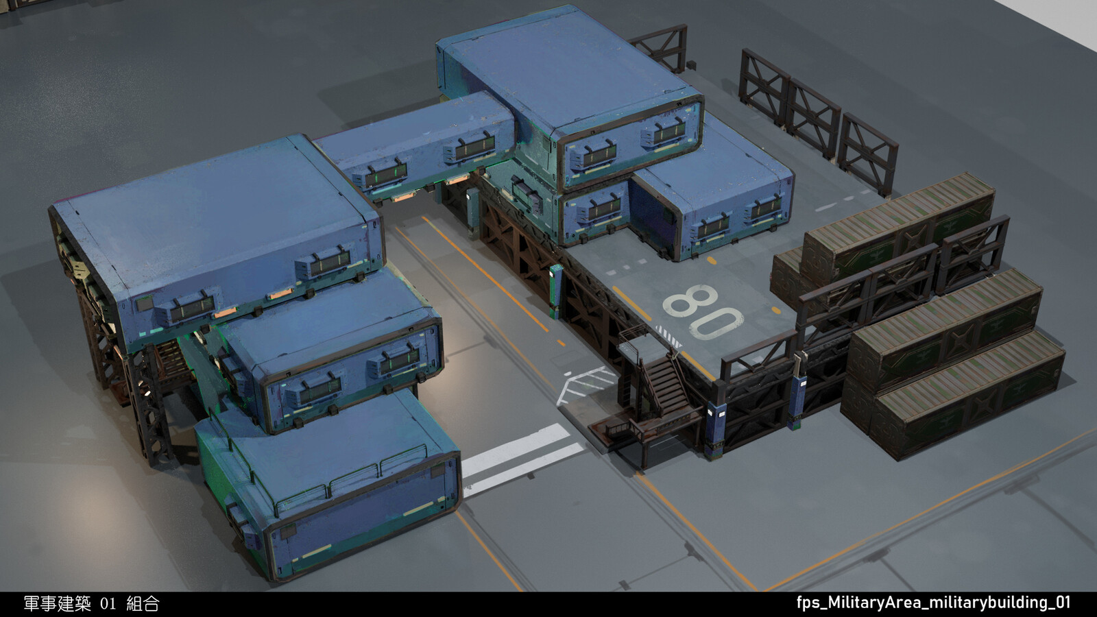 Lam Long Him - Military Base - Building Concept 01