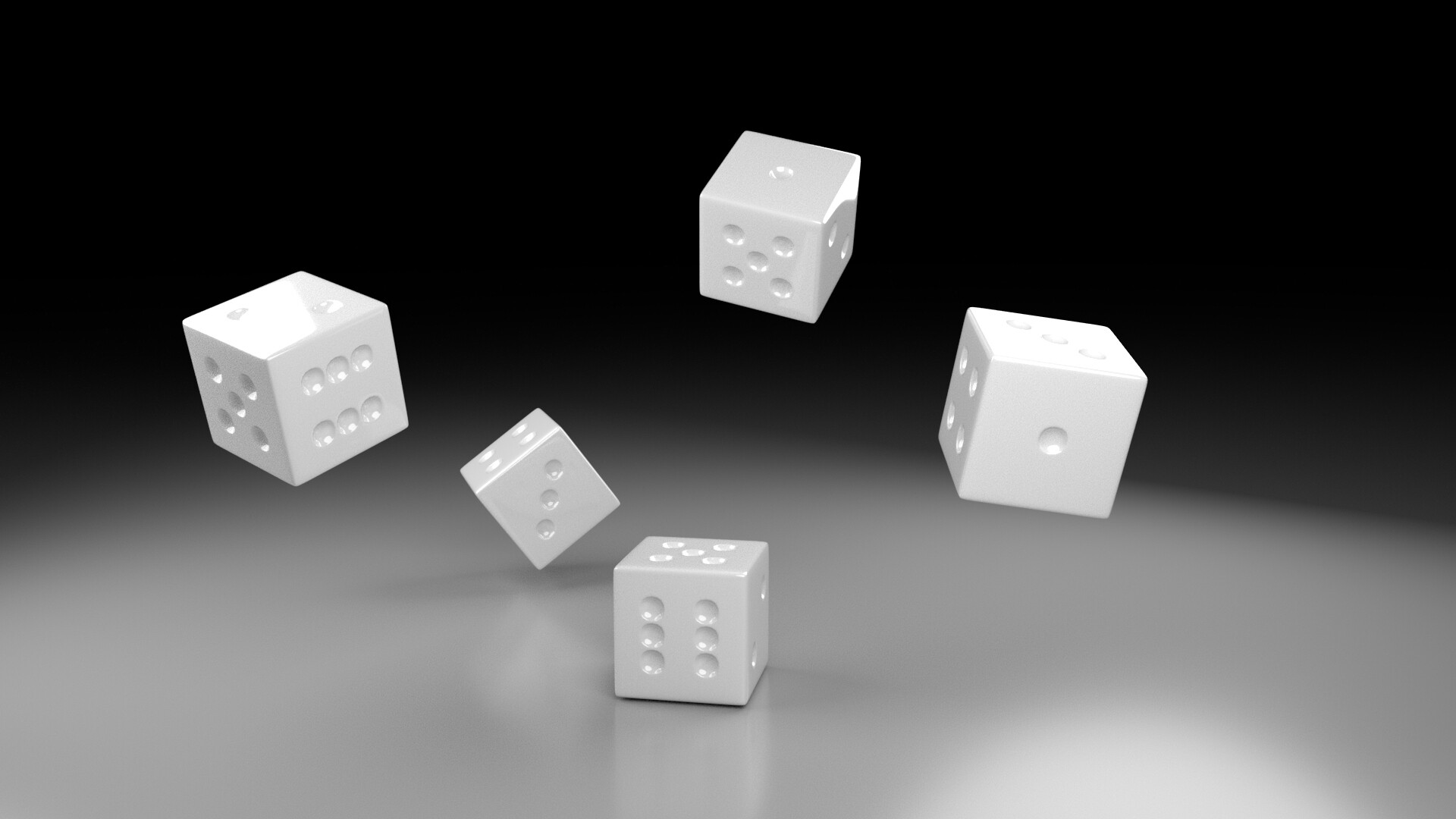 ArtStation - 3D Model of Numbered Dice
