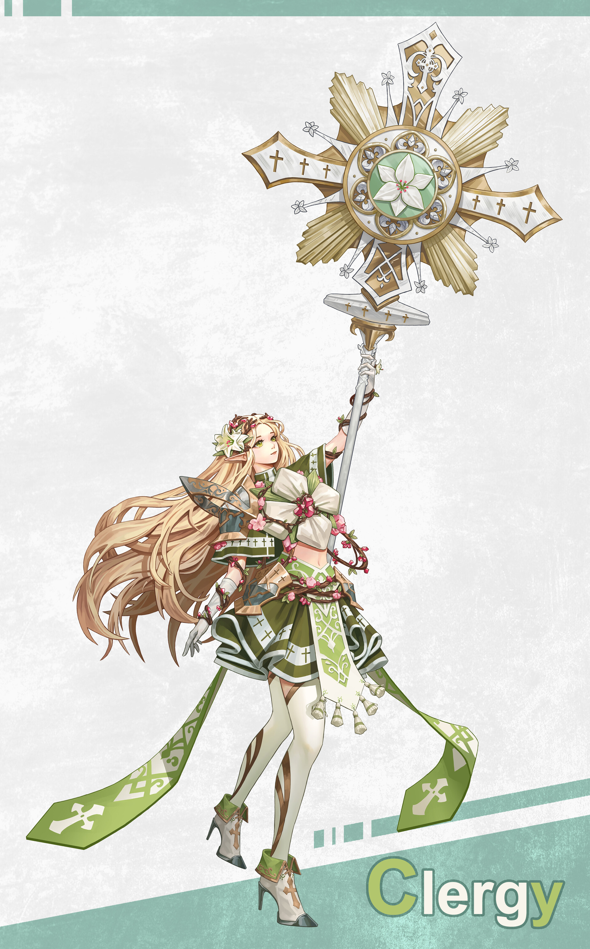 ArtStation - Elf clergy sheet