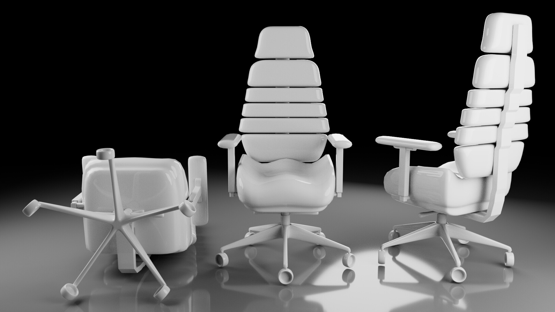 ArtStation - 3D Model of Computer Chair