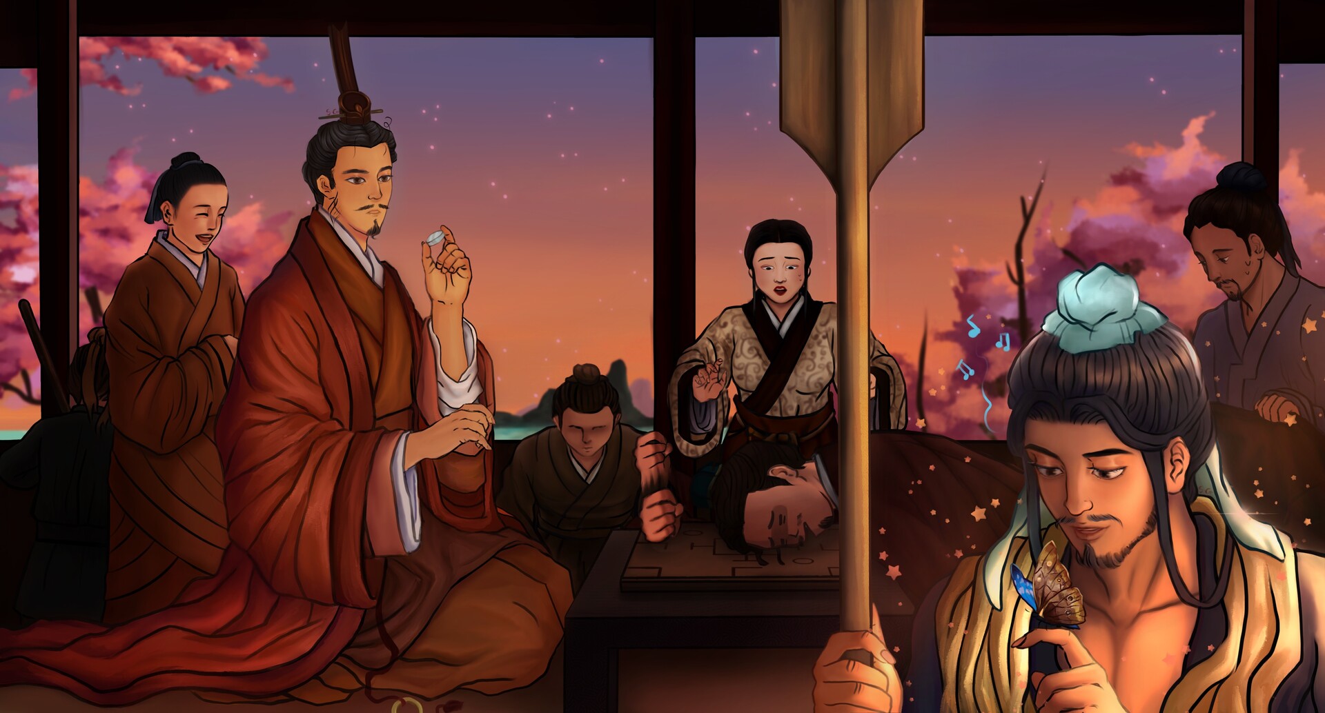 ArtStation - 🦋 Song of the Yue Boatman🦋
