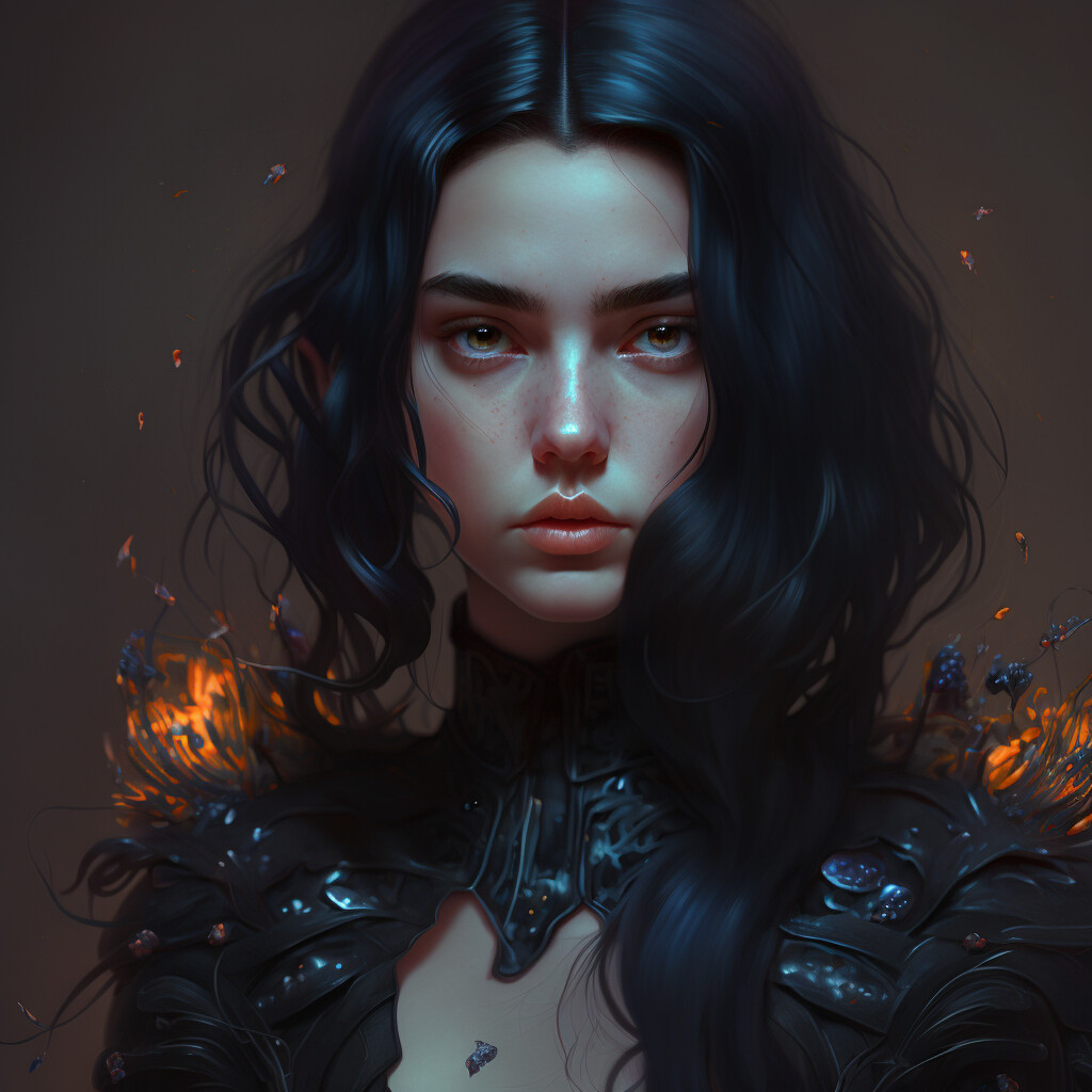 ArtStation - Dark Beauty: A Gothic Portrait 1