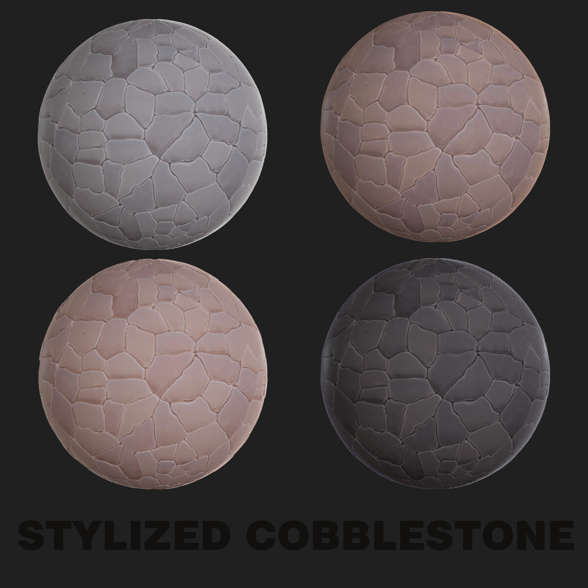 ArtStation - Stylized Cobblestone