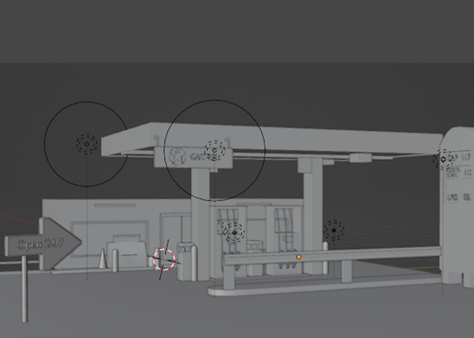 ArtStation - petrol bunk