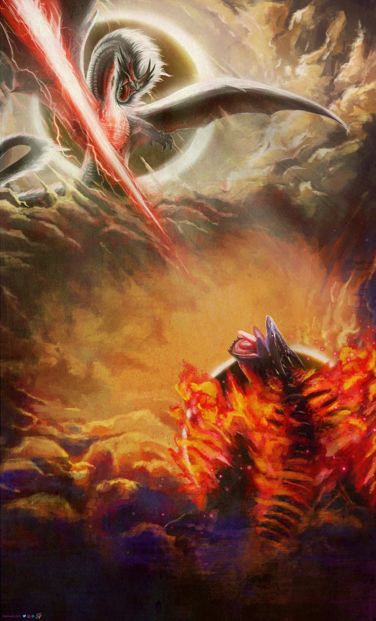 ArtStation - White Fatalis VS Gaismagorm