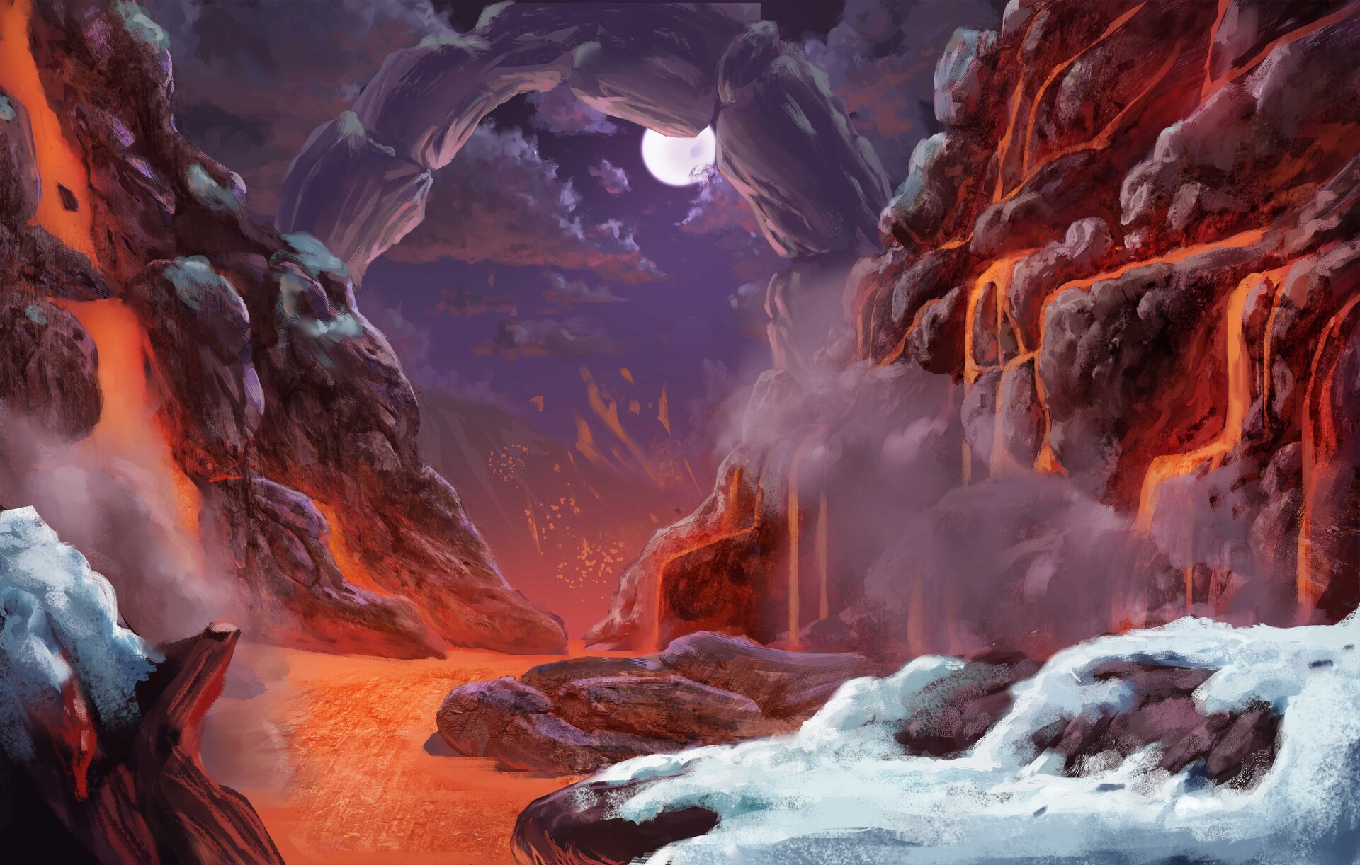 ArtStation - In the volcano