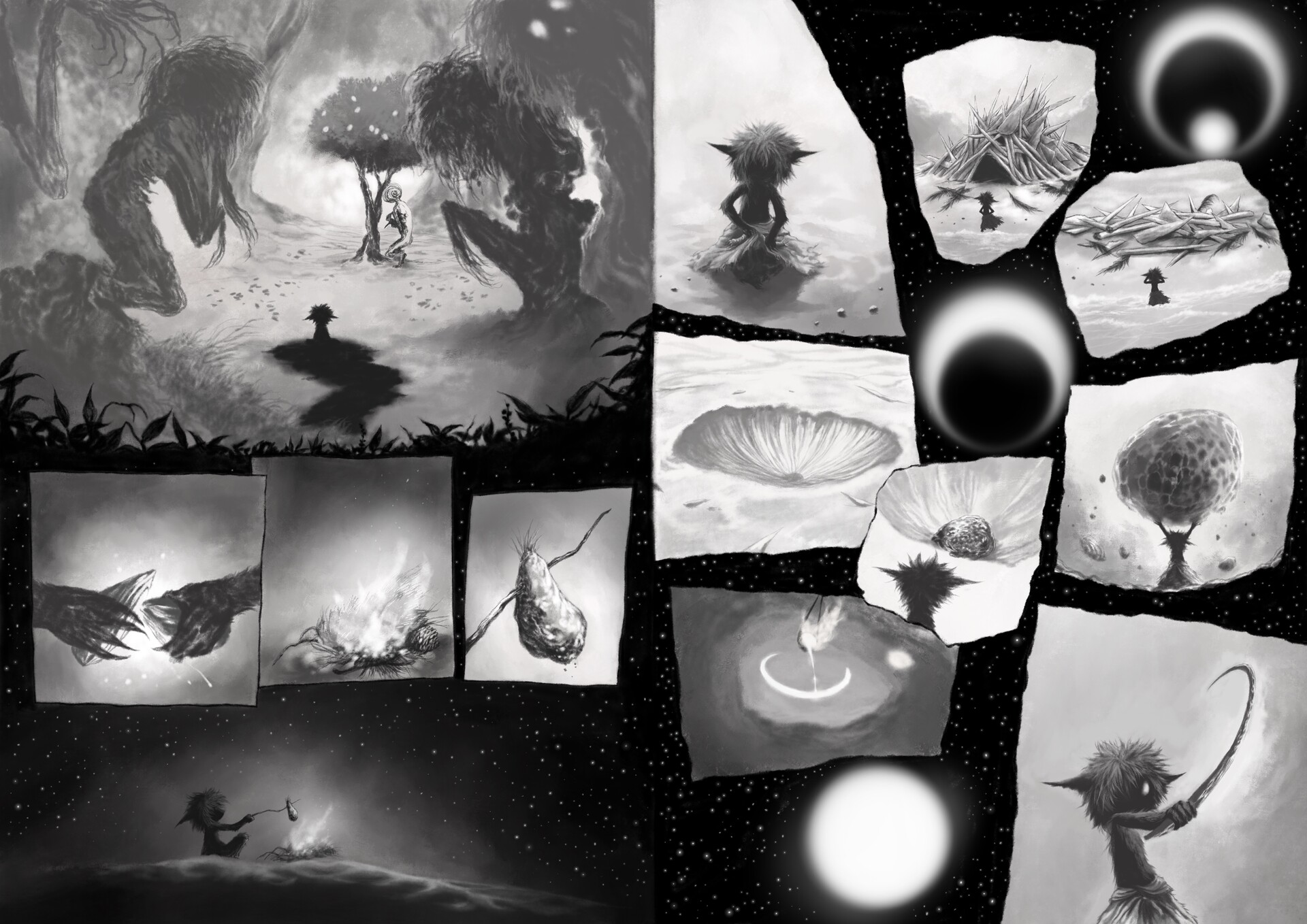 ArtStation - Aníus, pages thirteen and fourteen