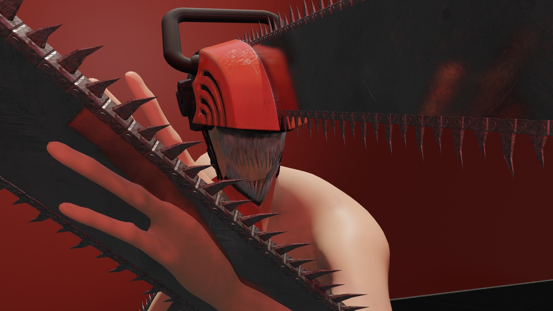 ArtStation - Chainsaw Man 3D modelled rig & animation