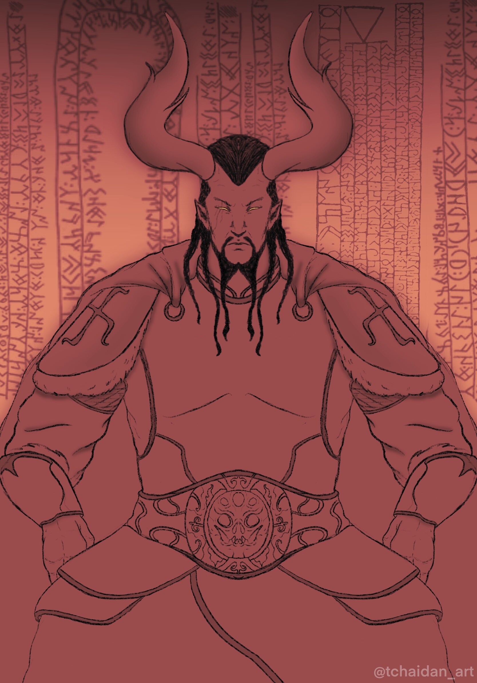 ArtStation - Erlik Khan - The Turkic God of the Dead and Underworld