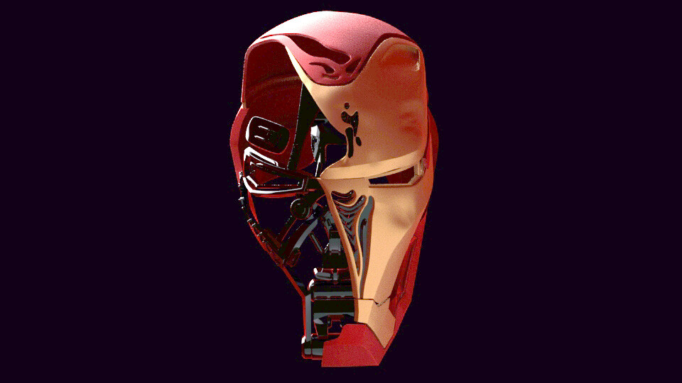 Rounak Jaiswal - Iron Man Mark-50 Battle Damaged Helmet (Avengers End Game)
