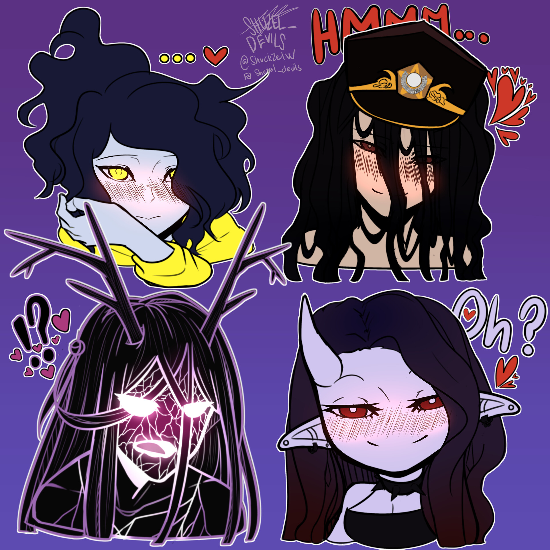 ArtStation - Valentines Stickers 1 - Shuck and I (Teasing Shuck)