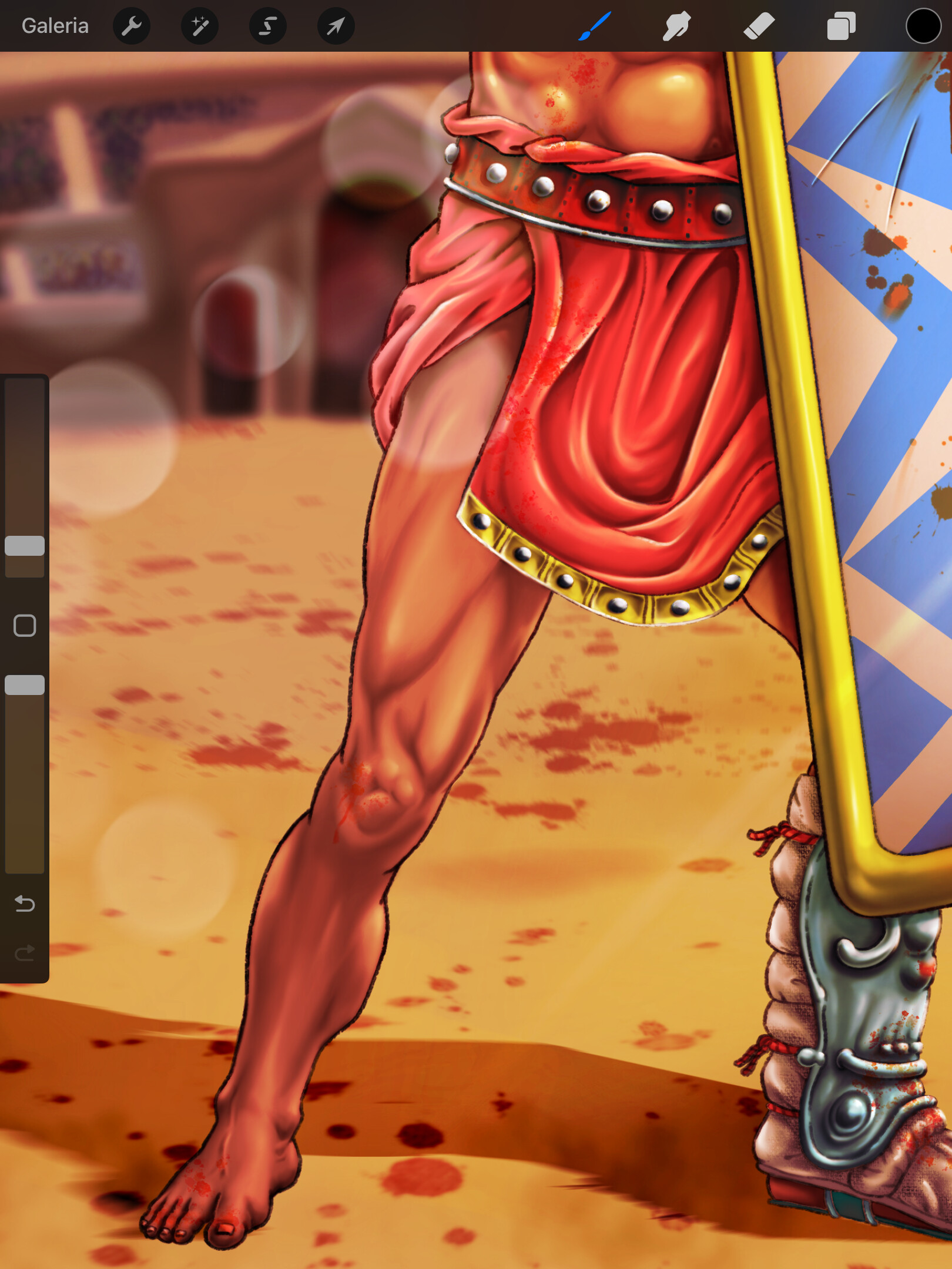 murmillo gladiator drawing