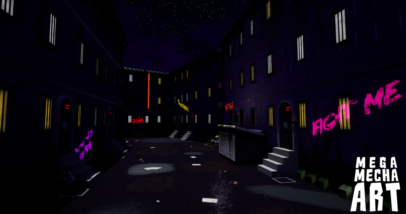 ArtStation - Sci Fi Alleyway