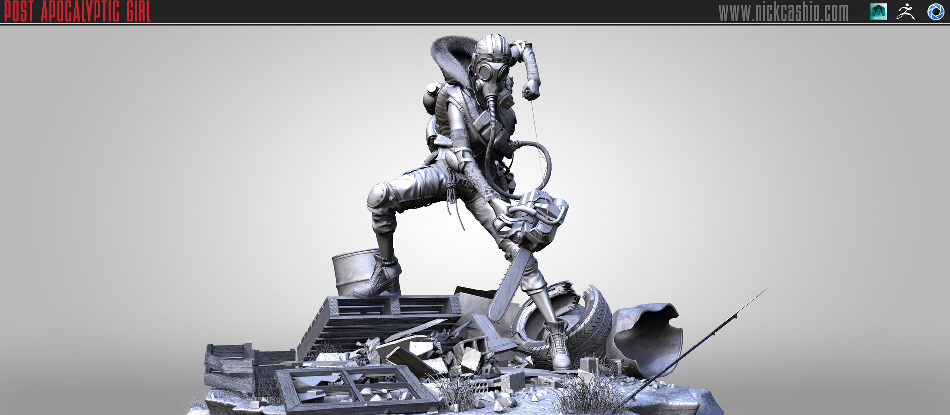 ArtStation - Post Apocalyptic Girl