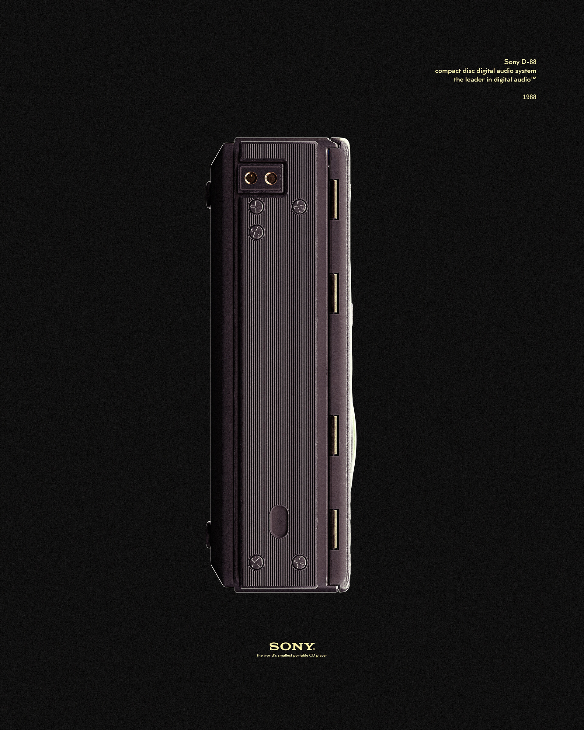 paoxmio - Sony D-88 - the smallest Discman ever made. CG poster collection.