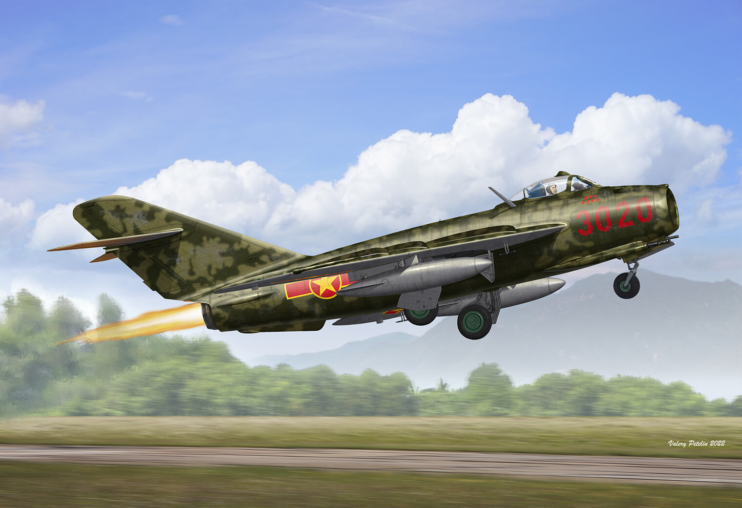 ArtStation - MiG-17F Vietnam (box art for AMMO by Mig Jimenez )