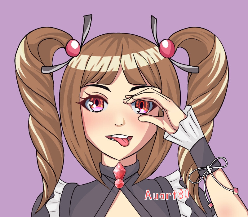 ArtStation - Dark maid girl