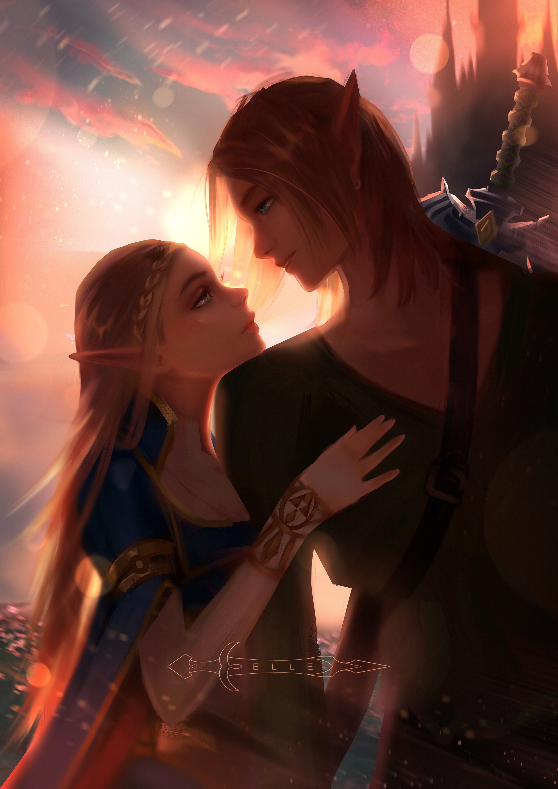 ArtStation - Link and Zelda
