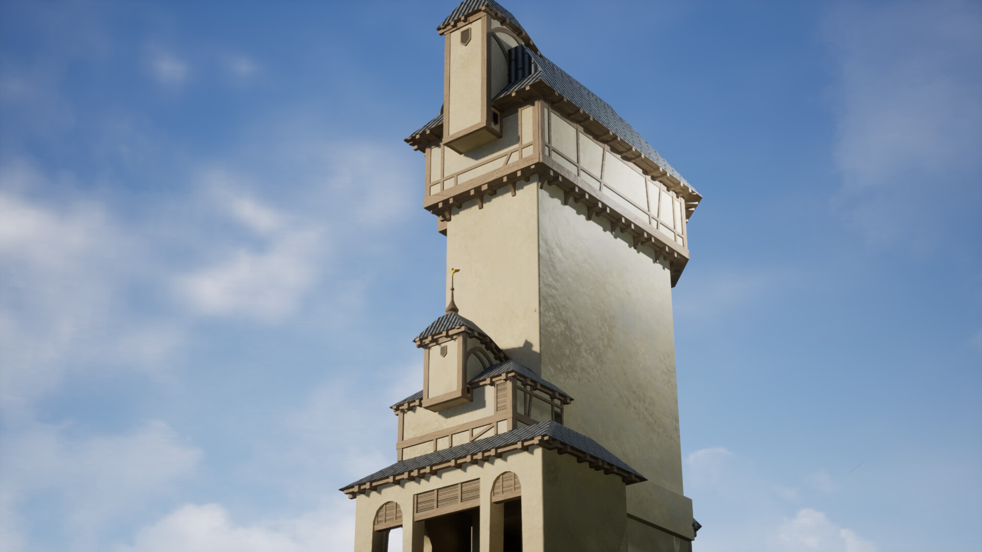 Brennan Jeppson - Castle Environment (Hung Test) 3D Model Render