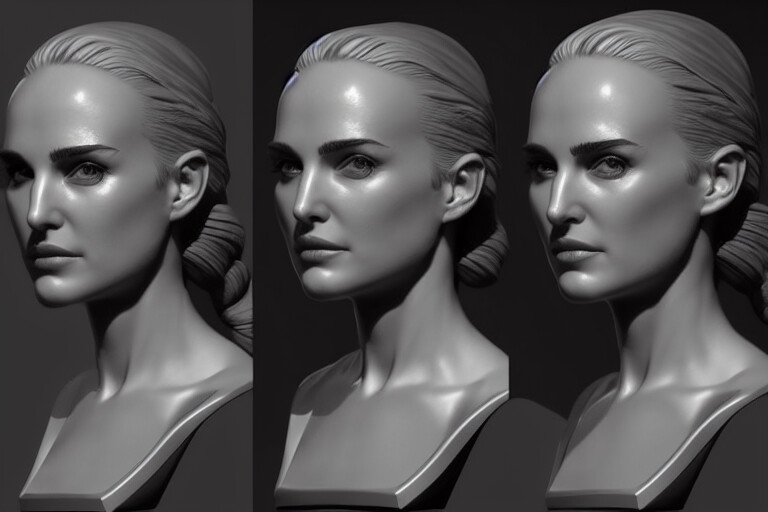 ArtStation - Natalie Portman, Zbrush Sculpting, 3D