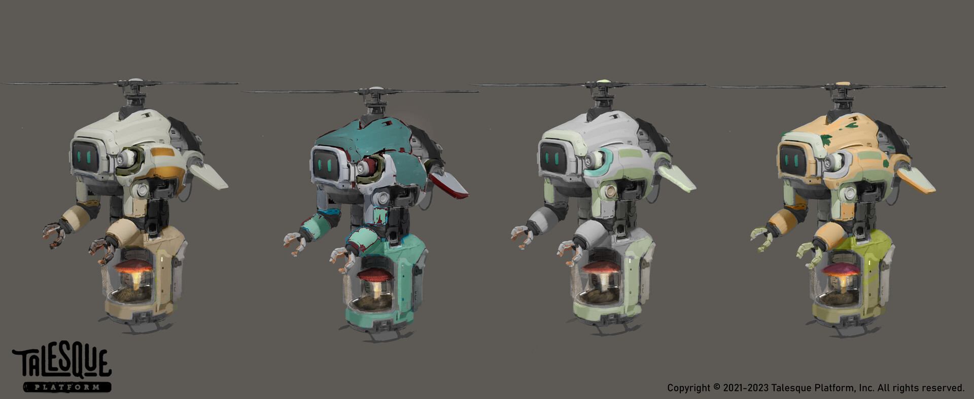 Lam Long Him - Talesque Platform - mushroom robot