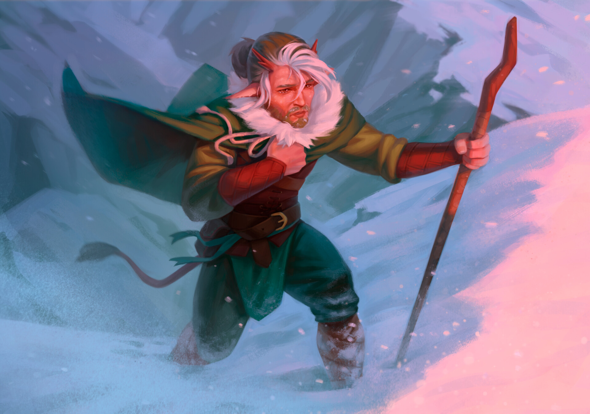 ArtStation - Snowy pass