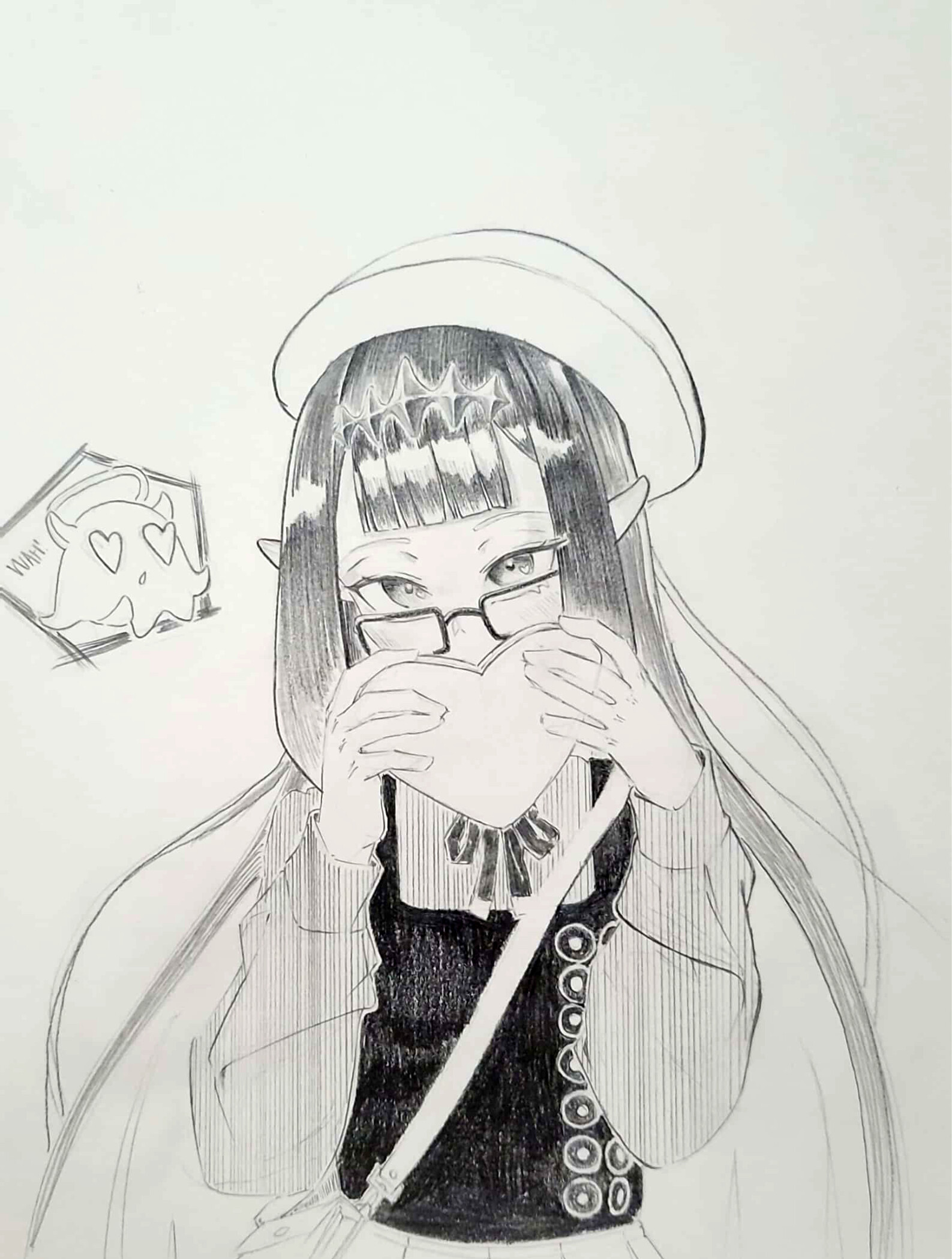 ArtStation - Day 61! Happy Valentine's Day! I wanted to draw Ina from ...