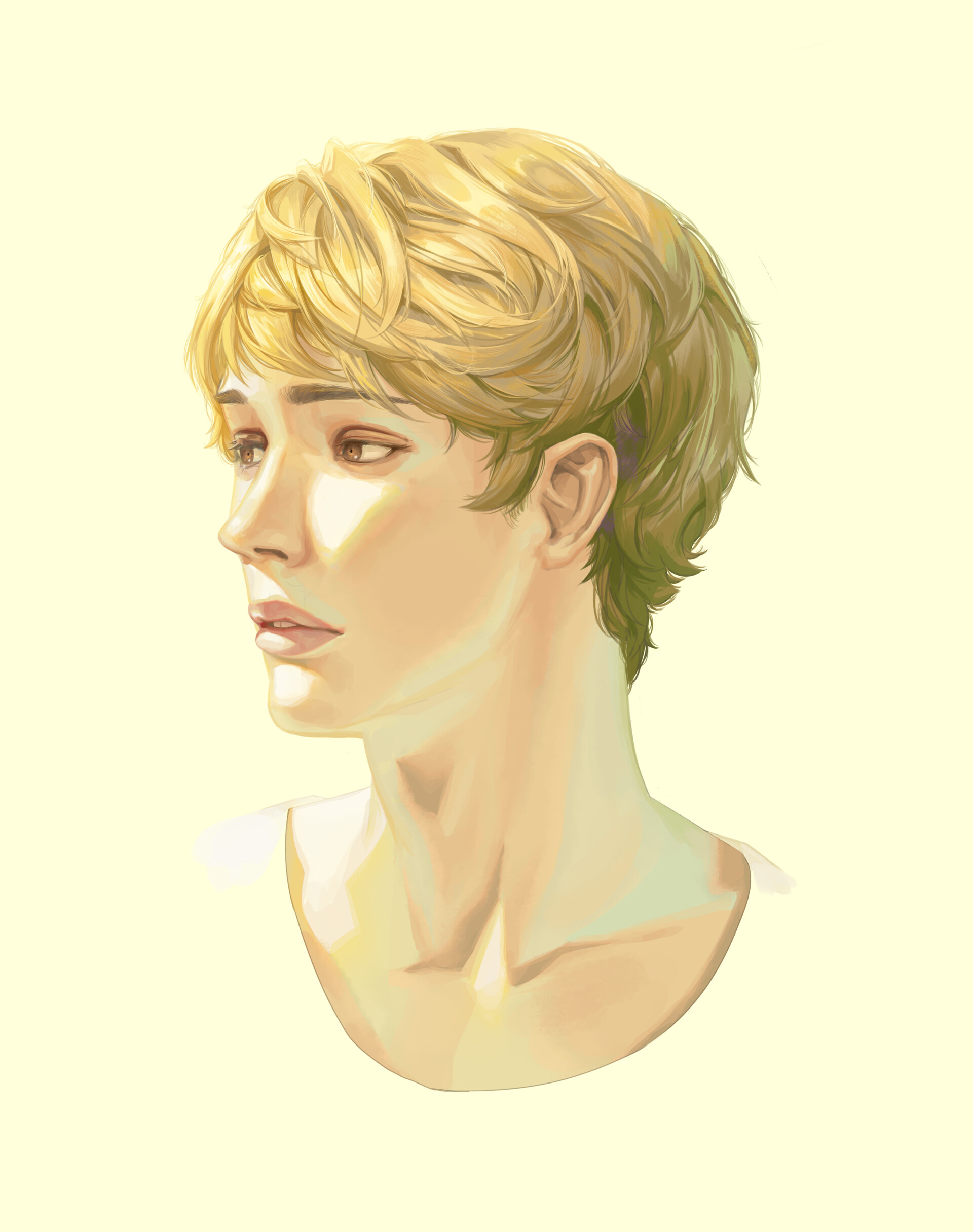 ArtStation - A blond man