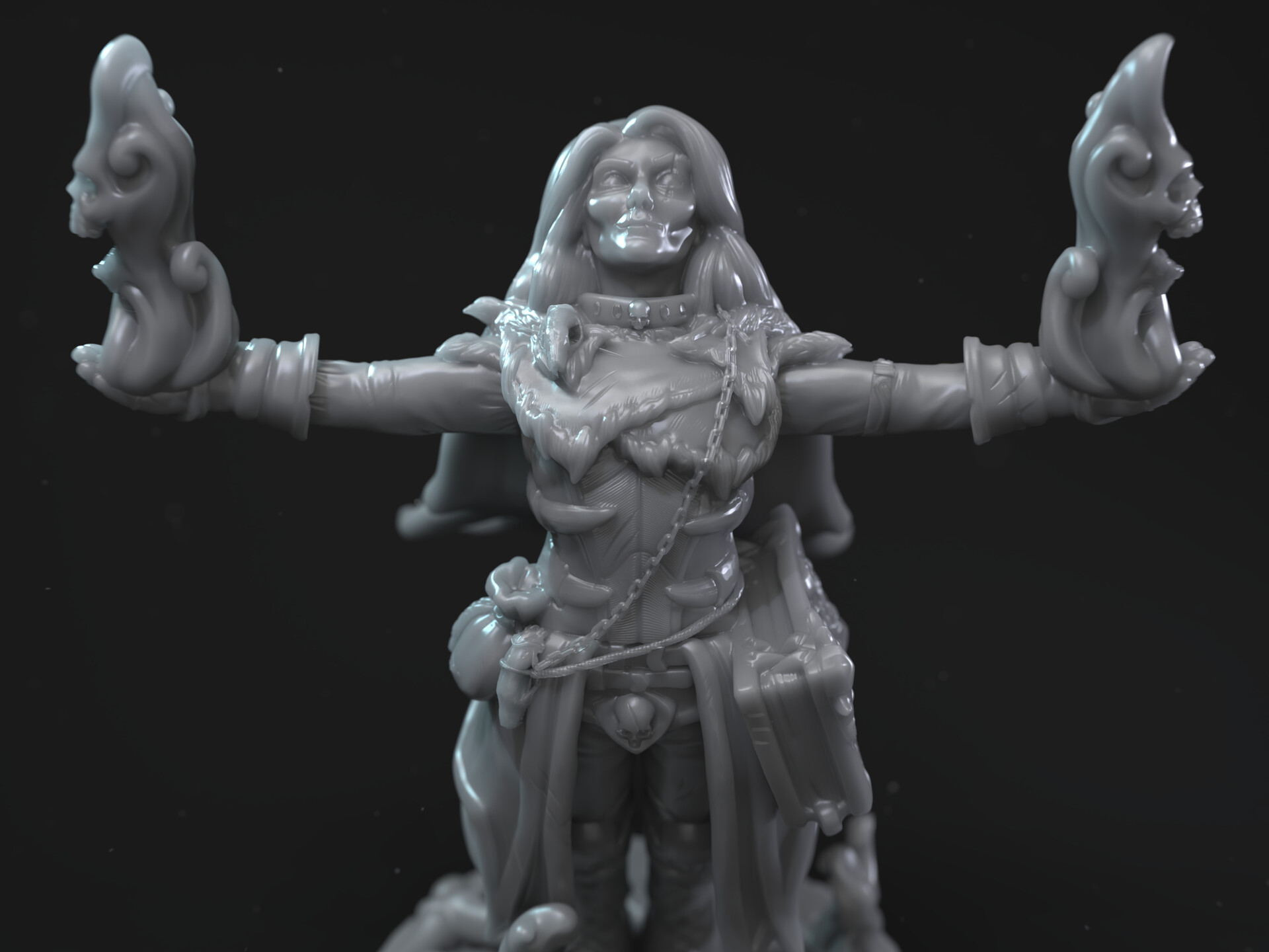 ArtStation - HeroForge - Client Character rework - "3D Necro Weyla"