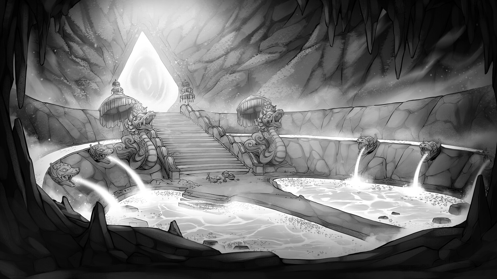 ArtStation - Environment Design | Spirit Portal & Cave