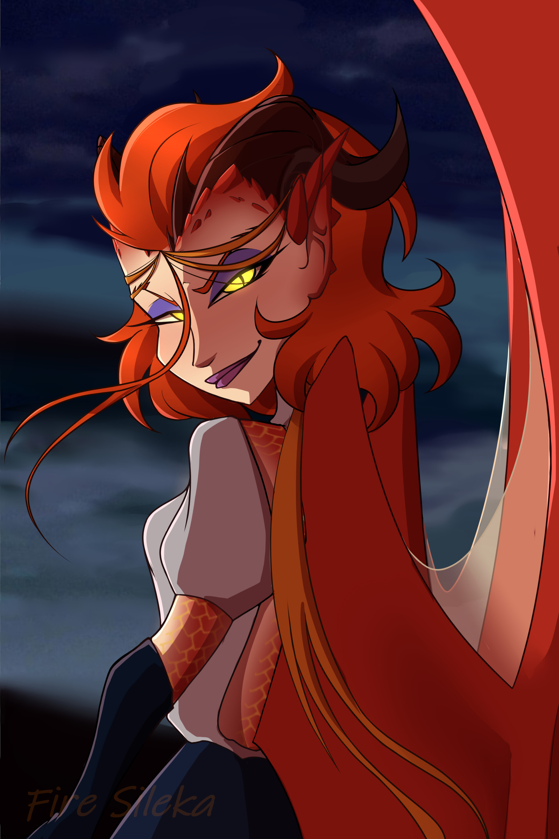 ArtStation - Redraw Dark Bloom FantasyAU