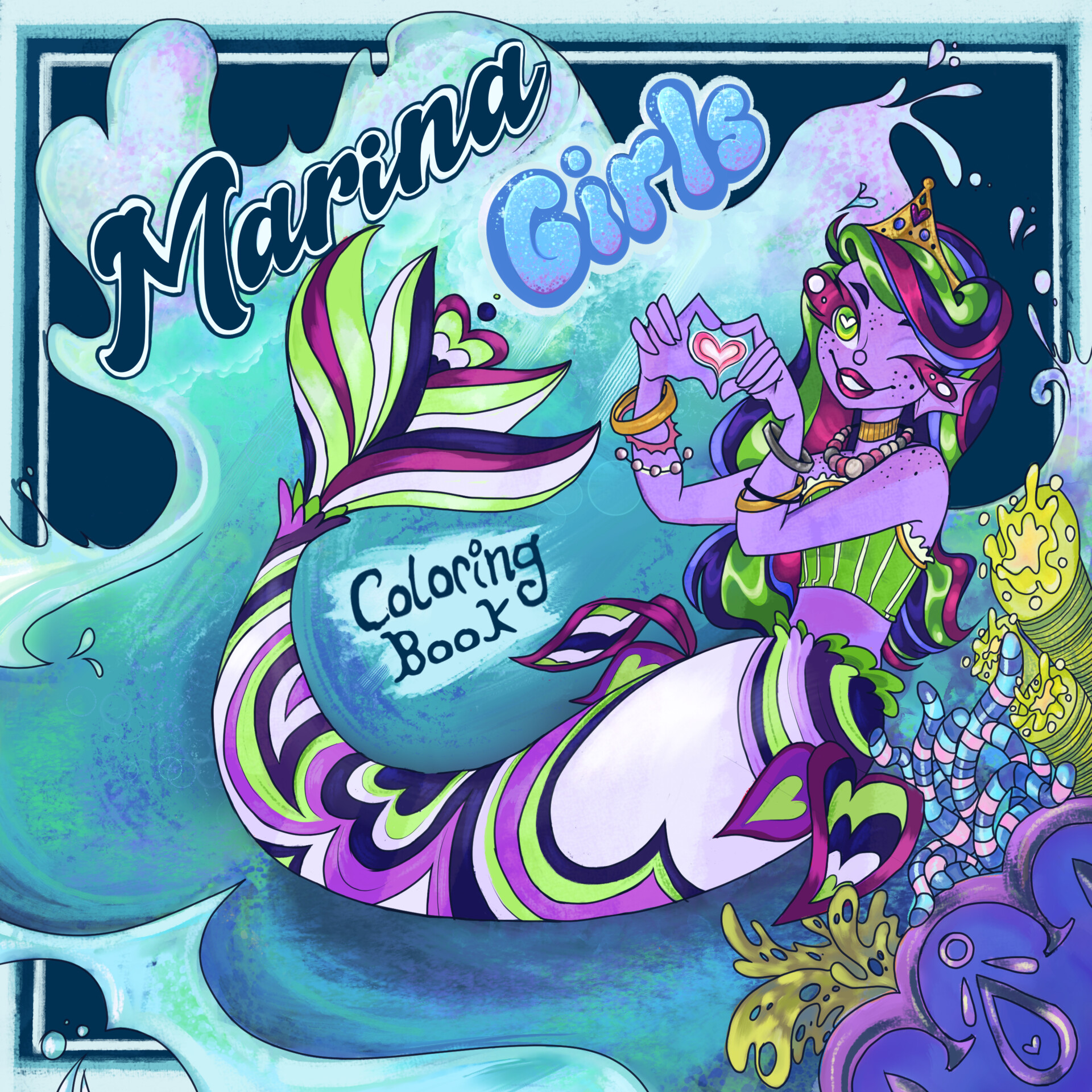 marina the mermaid coloring pages