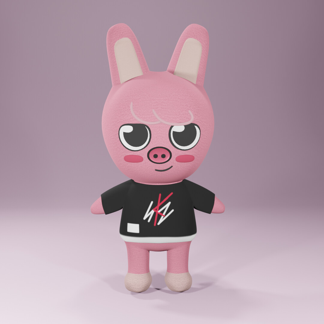 ArtStation - Dwaekki modeling 3D - Stray kids