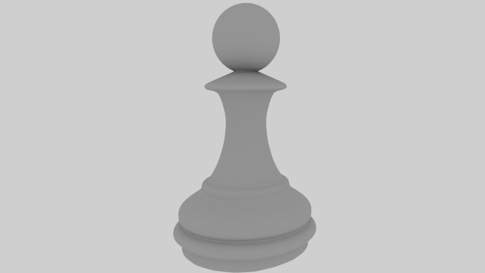 ArtStation - 3D Model - Chess Pawn