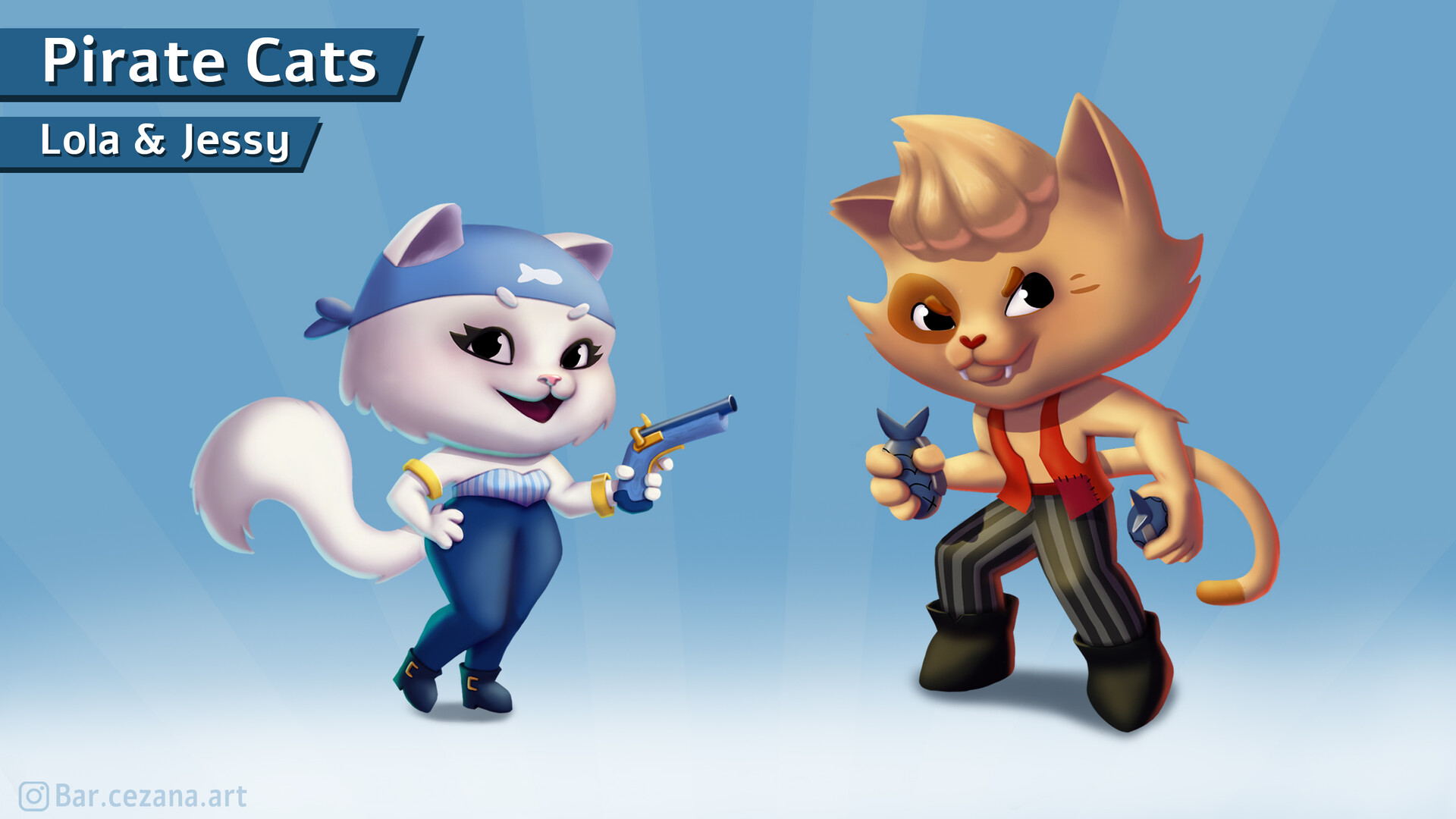 ArtStation - Pirate Cats - Character Design
