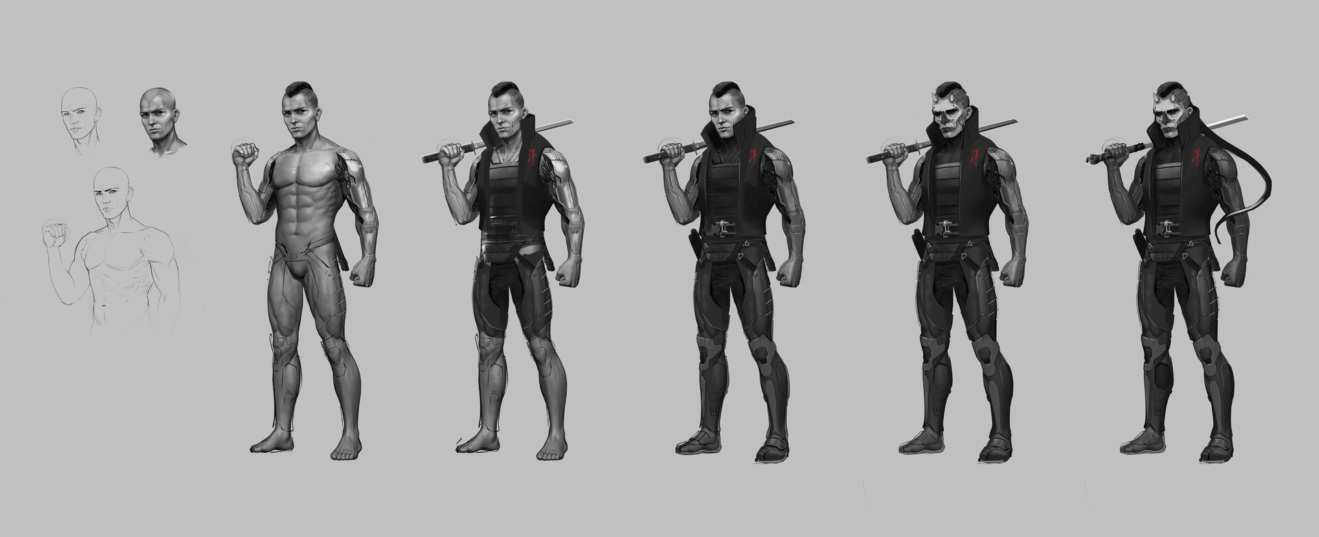 ArtStation - Ninja Character Concept Art Sketch