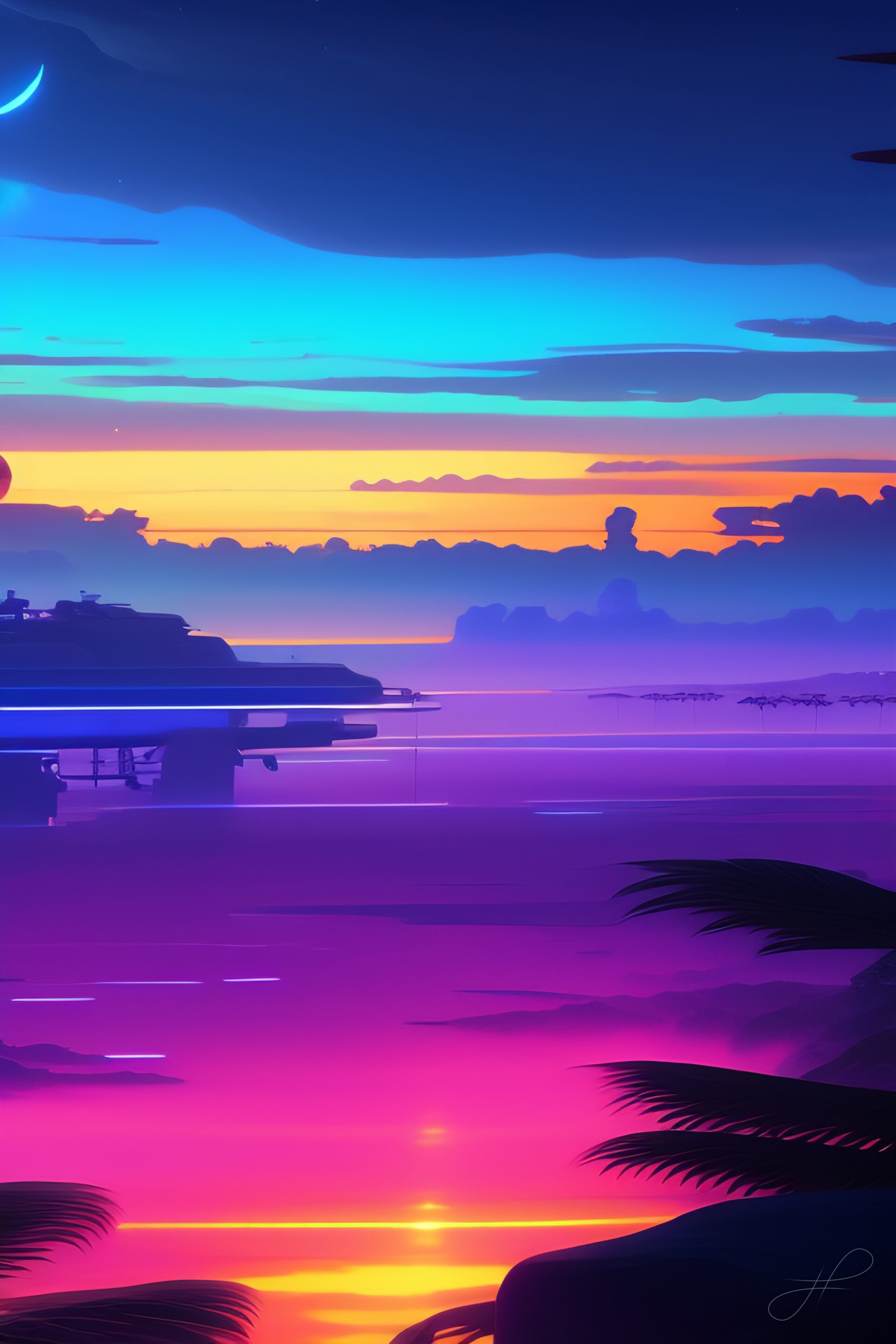 ArtStation - The sky and sunset are my weakness