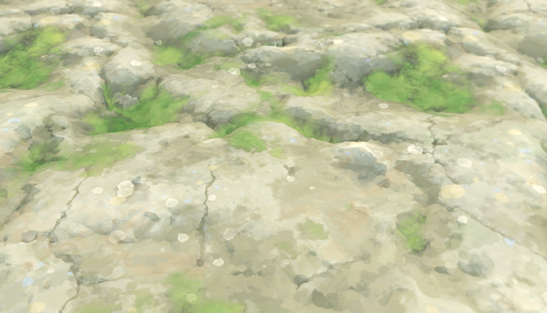 shiyue - Ghibli Stylized Rock Face - Substance Designer