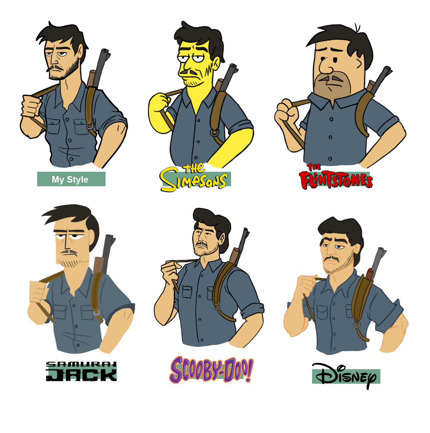 ArtStation - Different Animated Styles Exploration