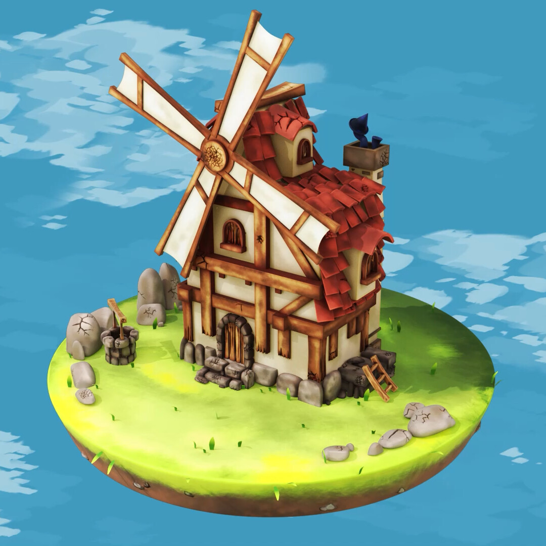 Mumei - 3D Windmill Diorama