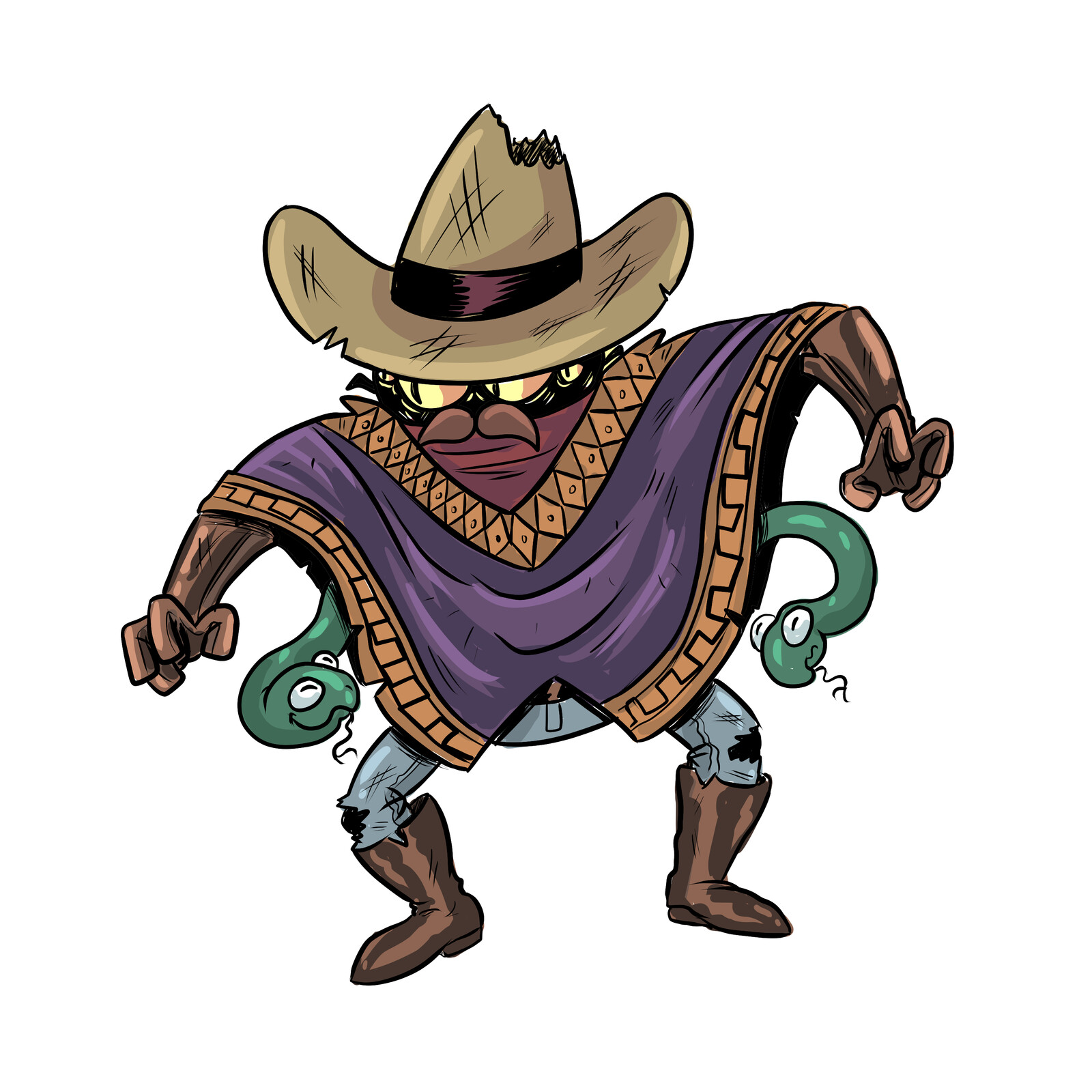 Monkey-Sensei - Character Desing "Spider"