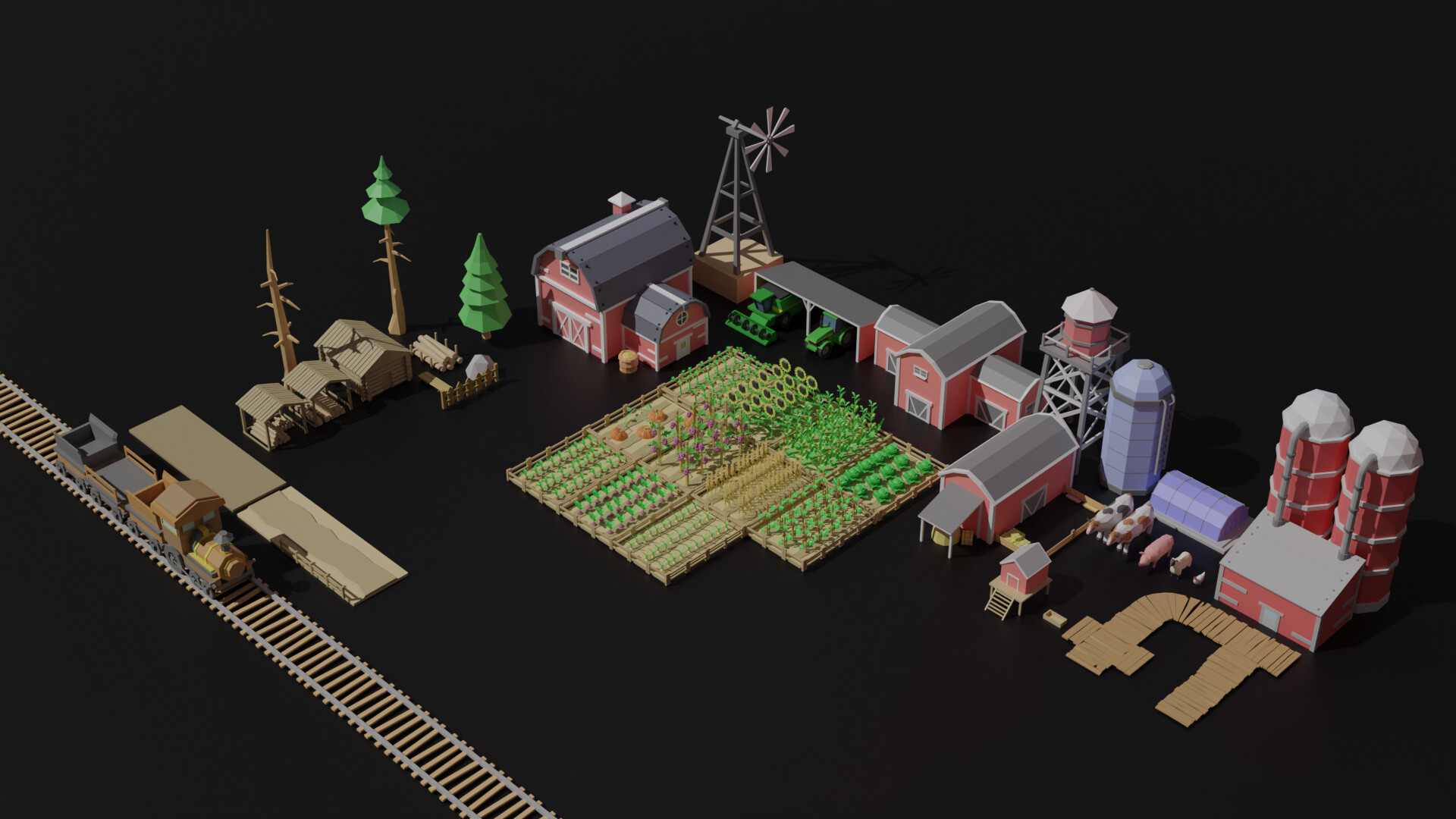 ArtStation - LowPoly Farm