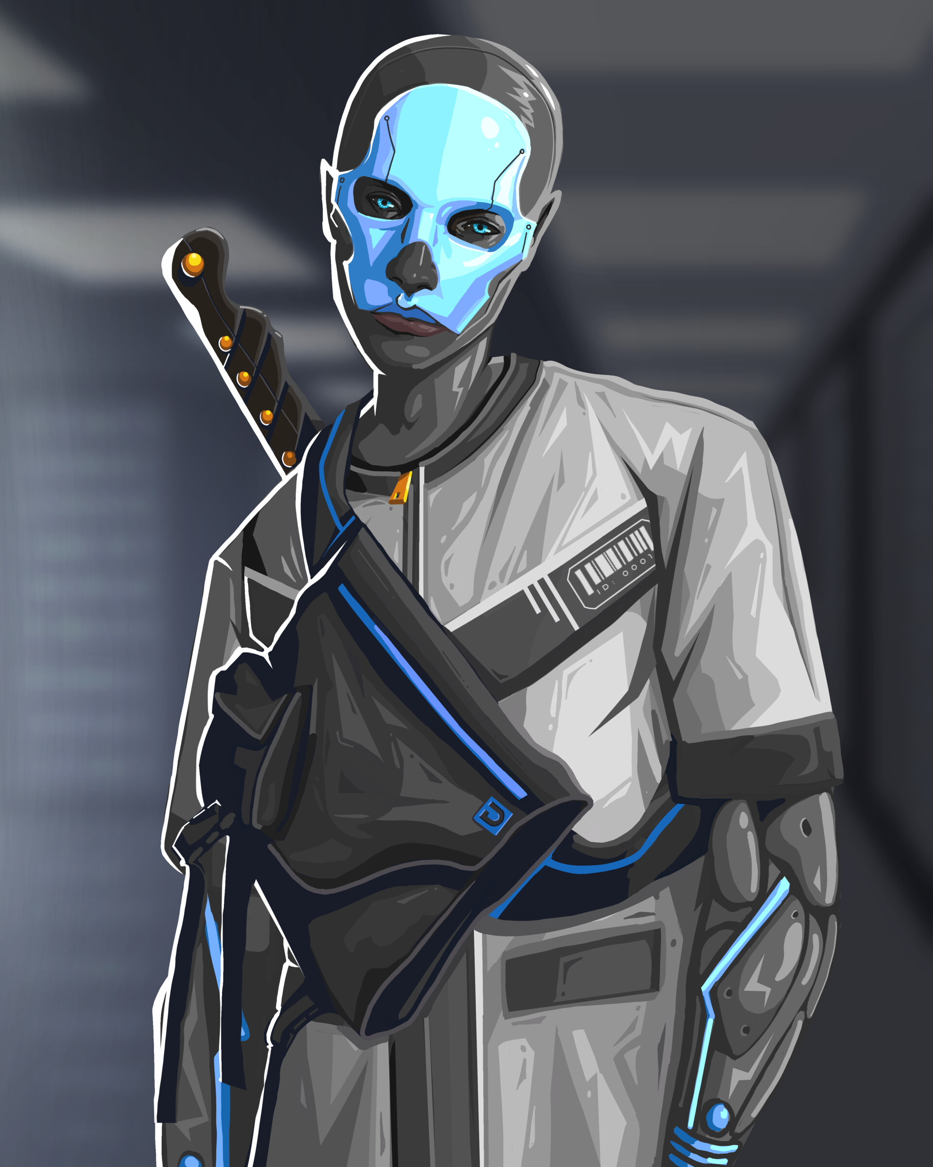 ArtStation - Dystians Character Illustration - Hacker