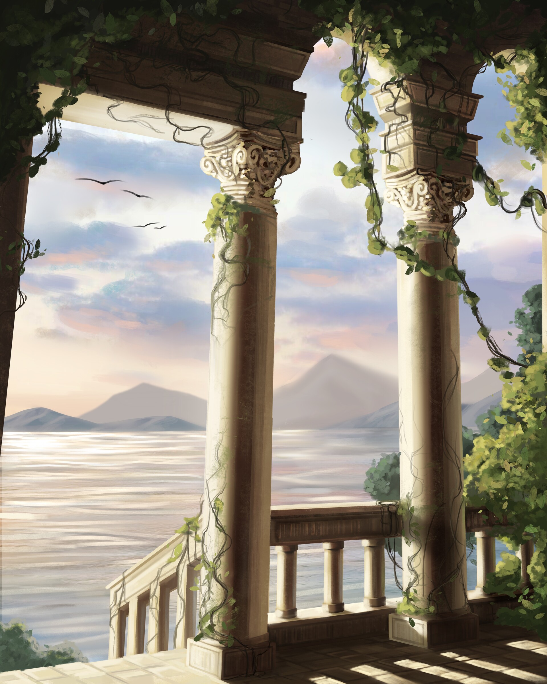 ArtStation - Ancient Terrace